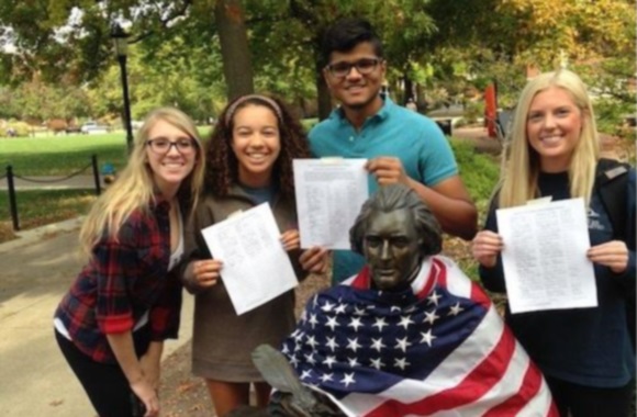 Students supporting Thomas Jefferson statue accused of white privilege ...