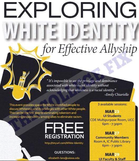 Public university trains white students on their ‘white privilege ...