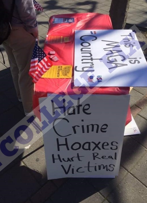 VIDEO: Conservative punched in face over ‘This is MAGA Country’ poster ...