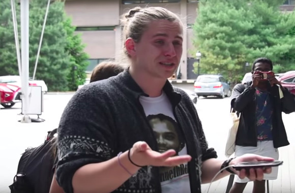 Princeton protester cries because school won’t let activists crash VP’s ...