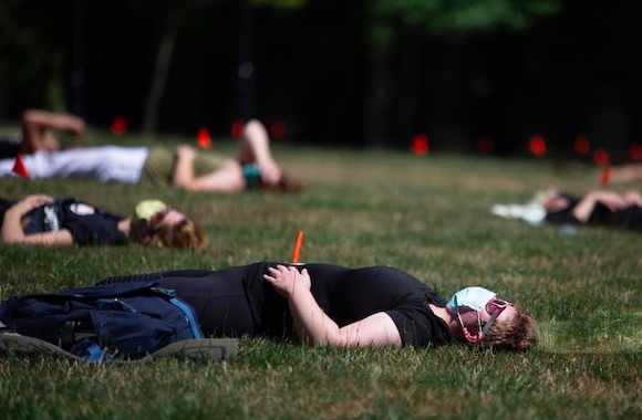 Penn State graduate employees hold ‘die-in’ to protest campus reopening ...