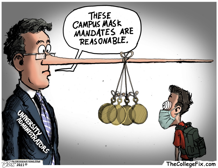 The College Fix’s higher education cartoon of the week #MaskMandate ...