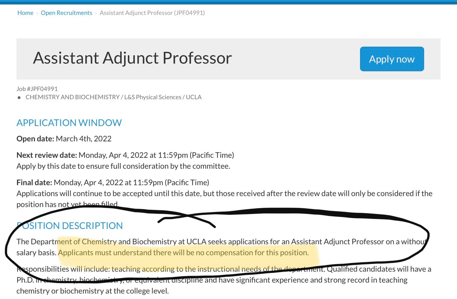 Professors, media denounce ‘unpaid’ UCLA teaching position, university ...