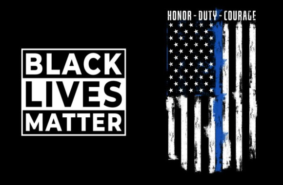 Villanova students welcome BLM flag after protesting thin blue line ...