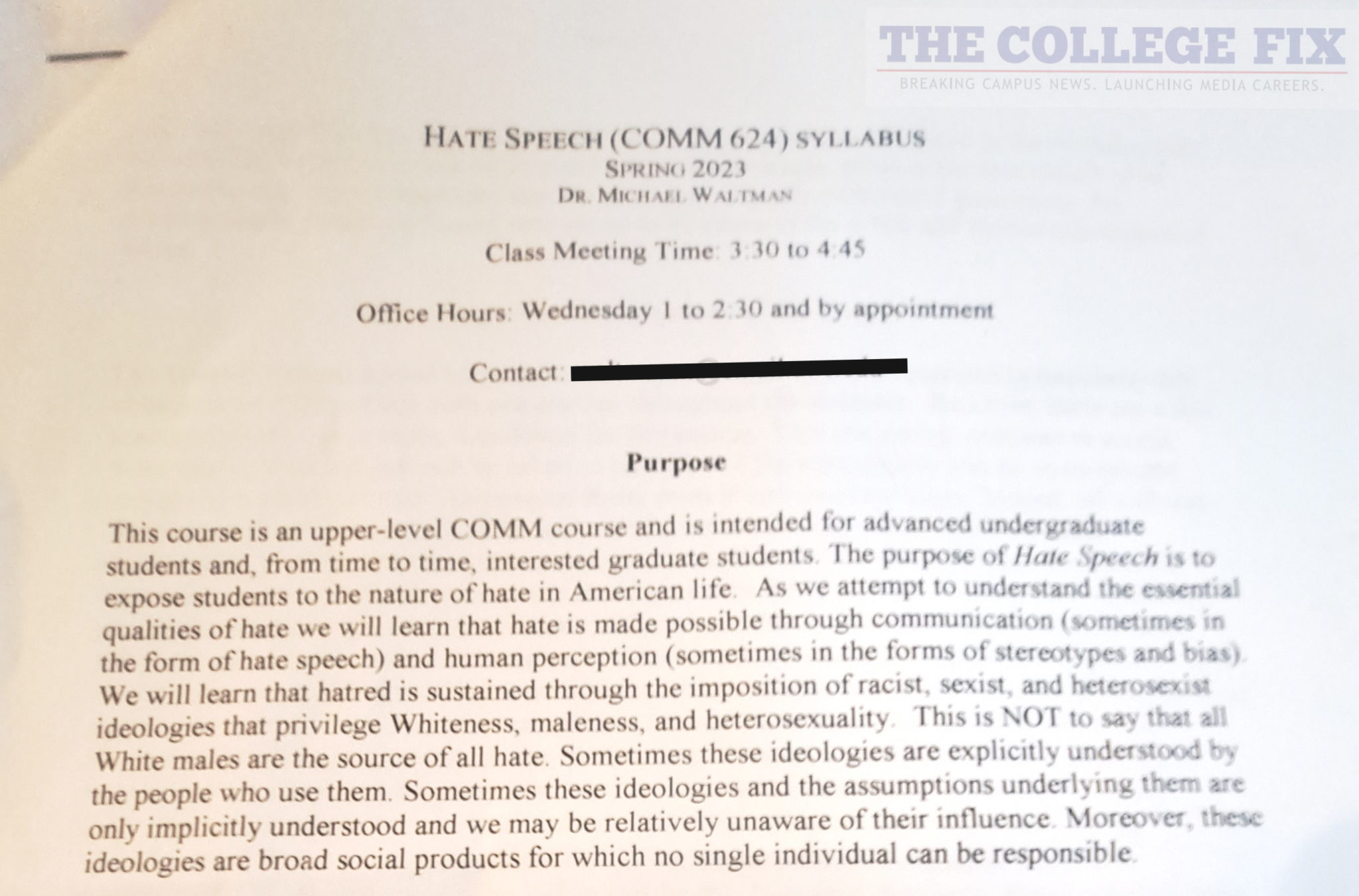 ‘Hate Speech’ class on right-wing extremism routinely offered at UNC ...