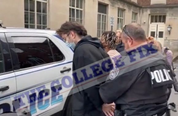 WATCH: Two protestors detained during Riley Gaines’ ‘Real Women’s Day ...