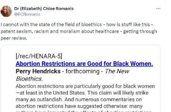 Journal delays pro-life article after ‘racism’ complaints | The College Fix