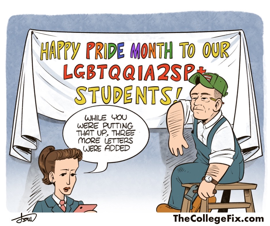The College Fix’s higher education cartoon of the week #PrideMonth ...