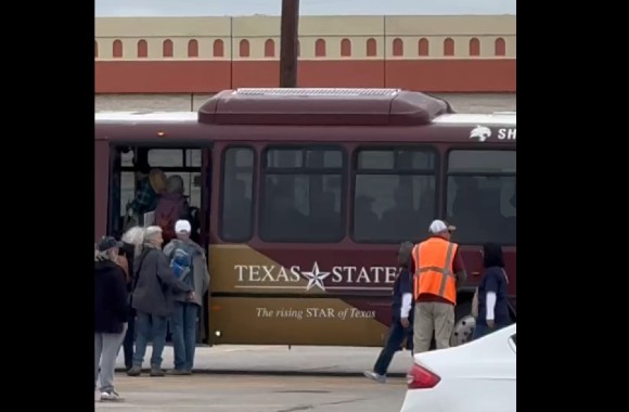 Texas State U. buses spotted at anti-Trump rally. University says it ...