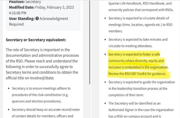 Michigan State University removes DEI club requirements after College ...